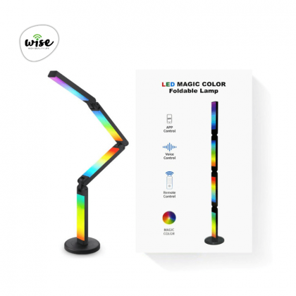 Wise pametna LED lampa sa četiri preklopna modula i funkcijom RGBIC ...