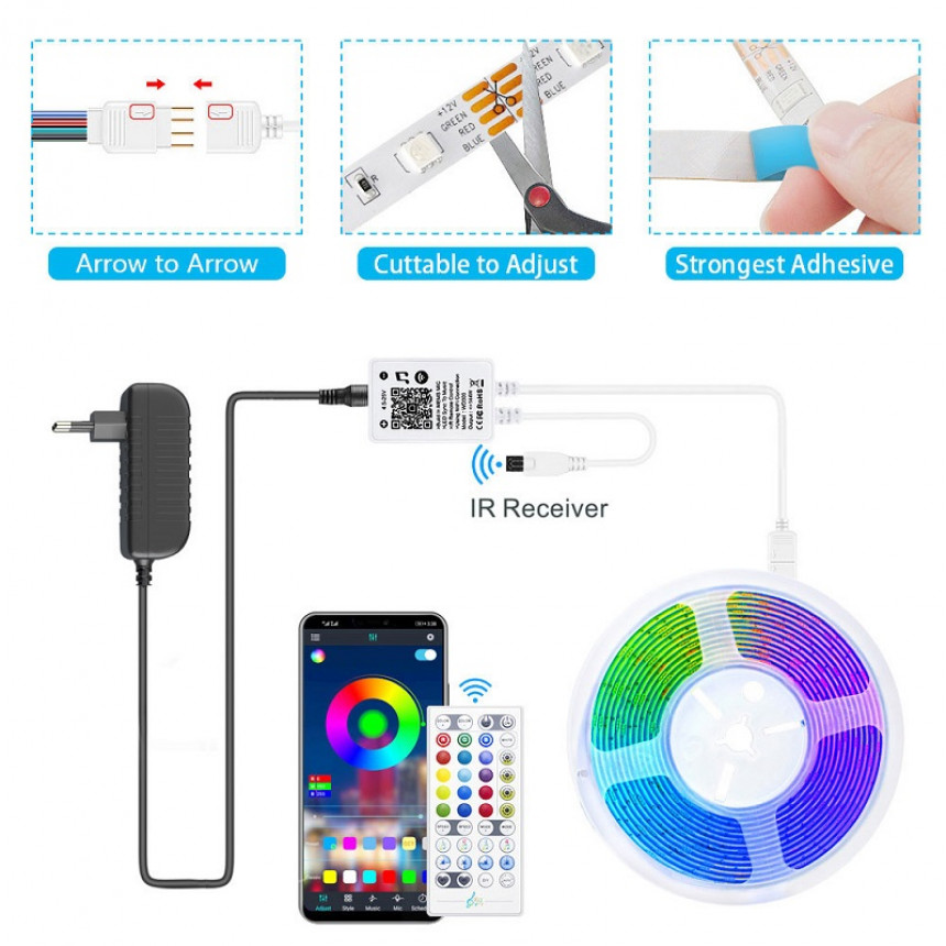 Wise Wifi pametna led traka 10m WSHLT10-72W | Constant Electric