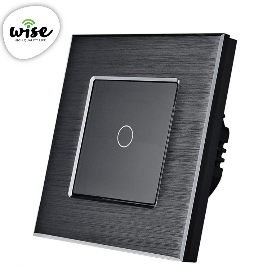 Wise Wifi + RF pametni prekidač, 1 taster - aluminijumski panel ...