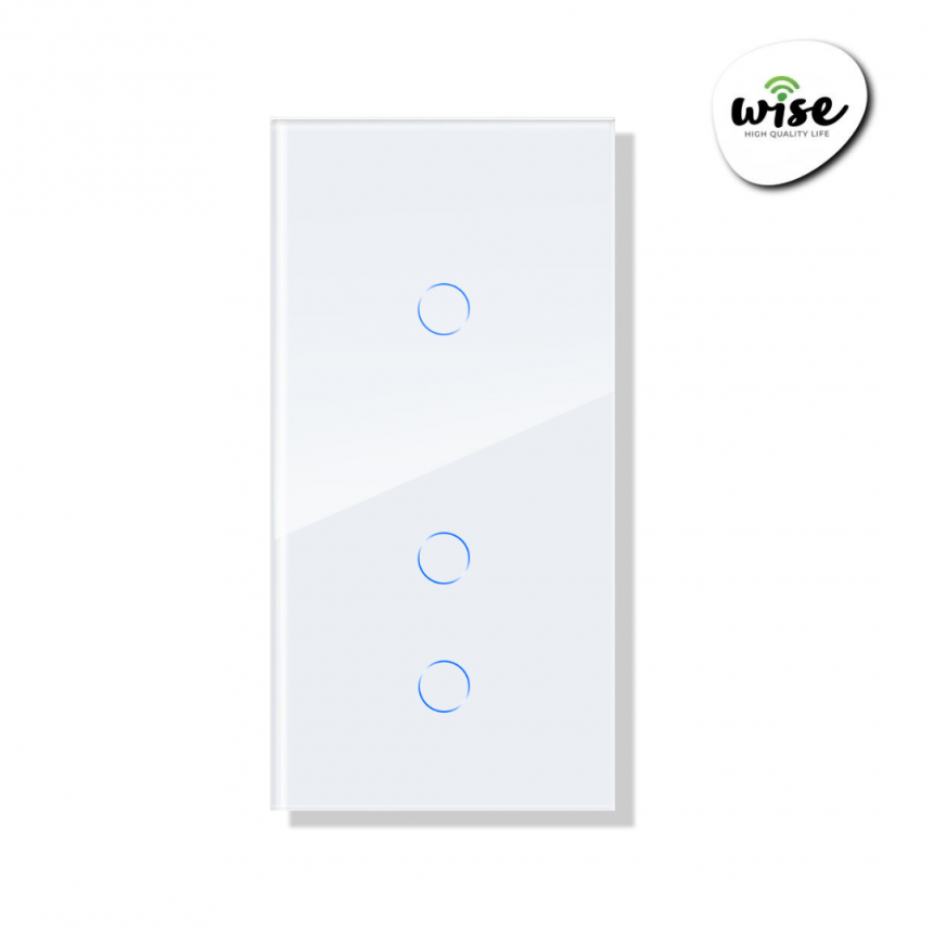 Wise pametni prekidač, modularni set za kupatilo, beli, 3 tastera ...